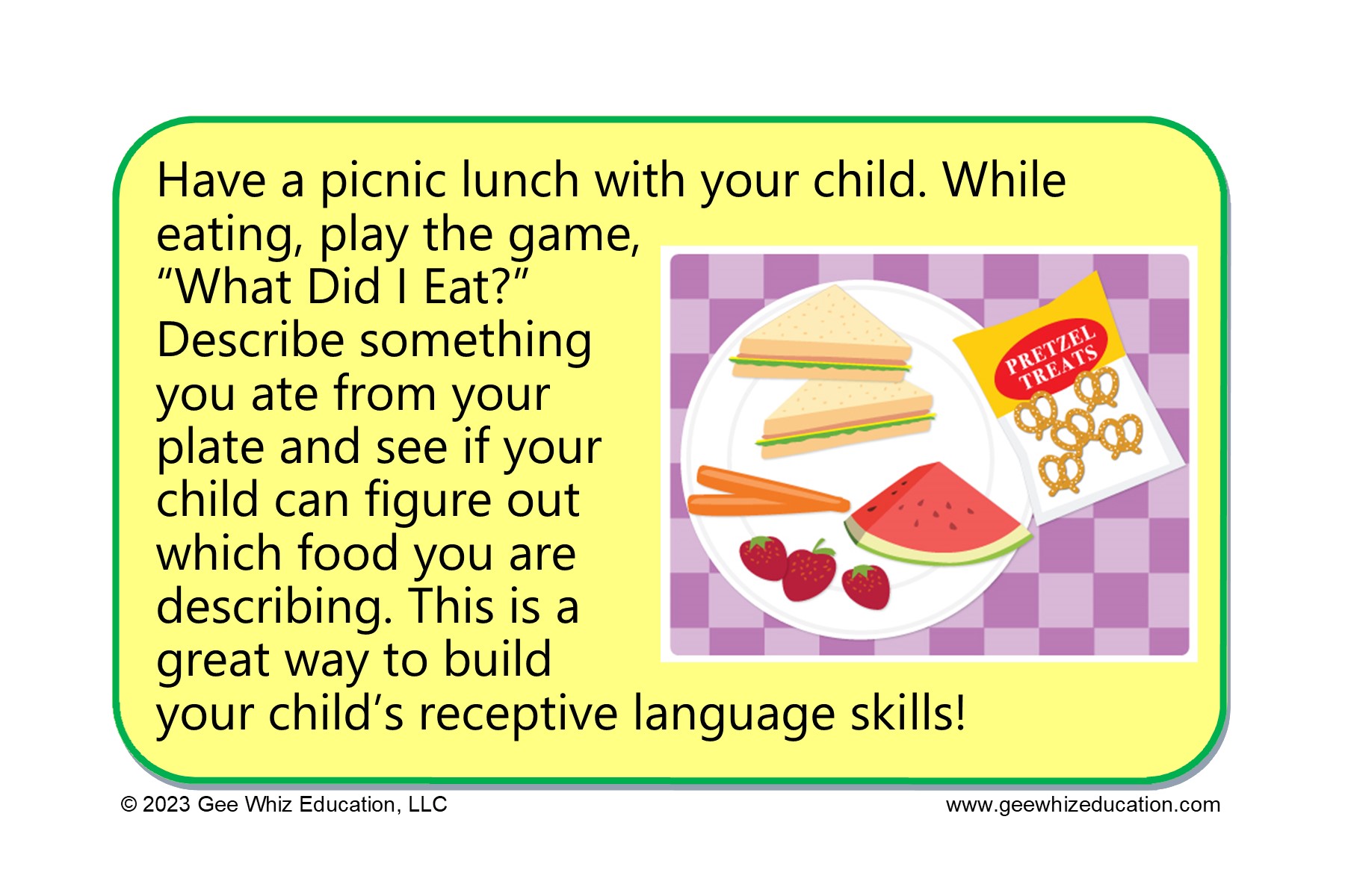 Packing for a Picnic English - GeeWhiz Education